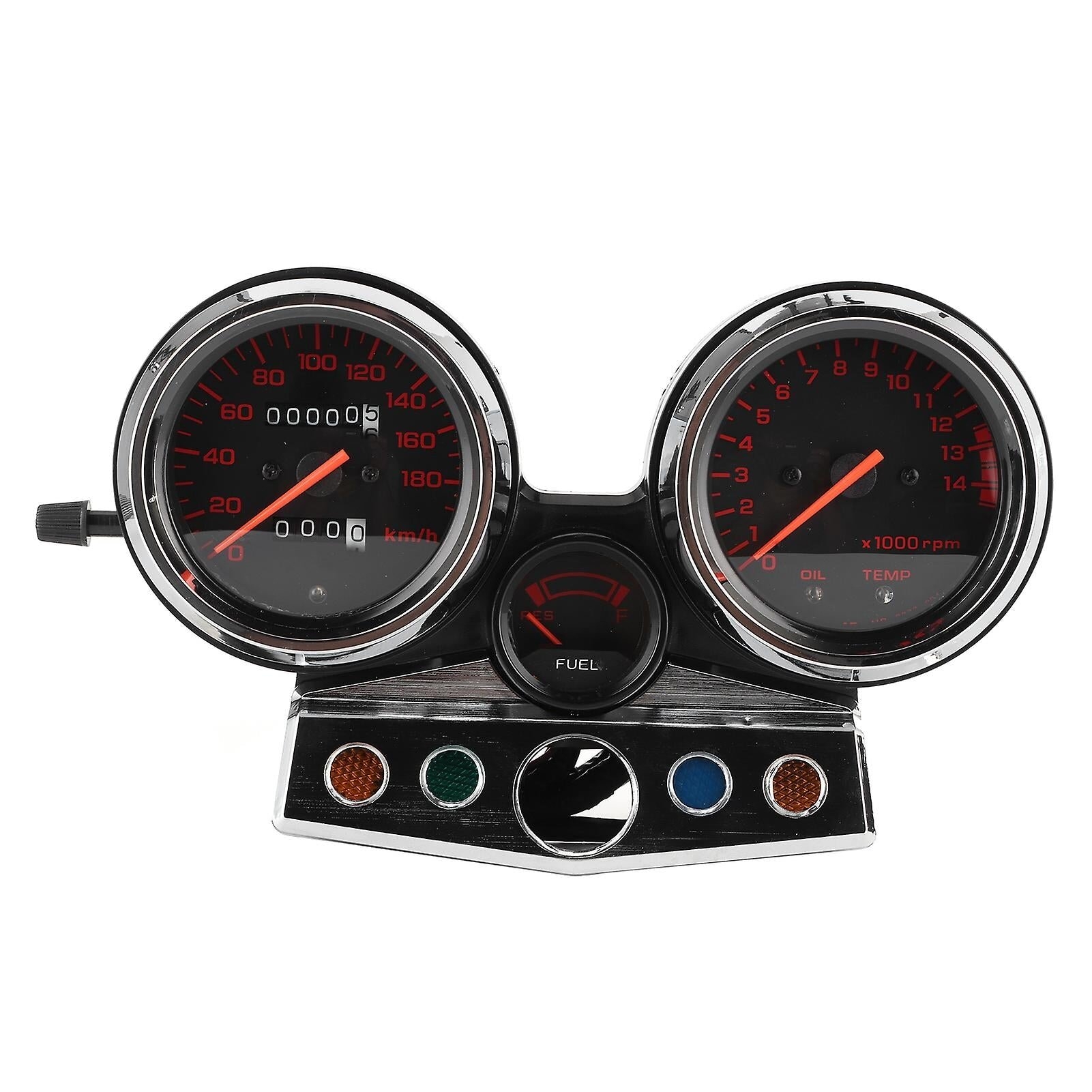 Motorcycle Instrument Cluster Gauges Assembly Speedometer Odometer Red ...