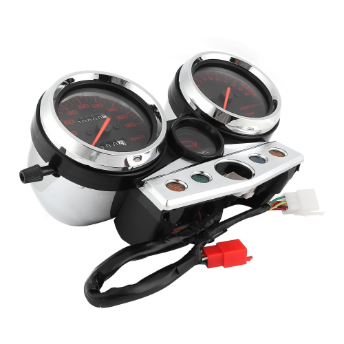 Motorcycle Instrument Cluster Gauges Assembly Speedometer Odometer Red ...