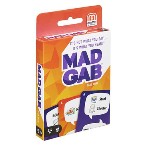 Mattel Games Mattel Mad Picto-Gabs Card Game of Verbal Puzzle Phrases Gift for Players Ages 12 ...