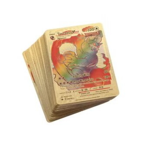 55 Pack Glitter Gold Foil Card Assorted Card Sleeve Box Cool Card ...