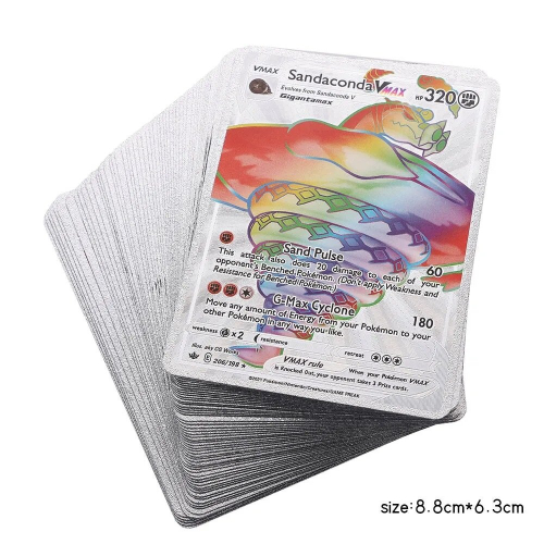 55 Pack Glitter Silver Gold Foil Card Assorted Card Box Cool Card Pack ...