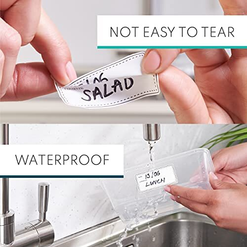 Shazeel Freezer Labels Easy Peel Off 110 Pcs White Removeable Frozen ...