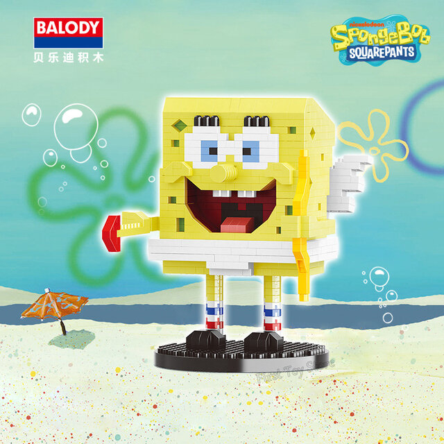 (658pcs) New SpongeBob SquarePants Cartoon Building Blocks Anime Figure ...