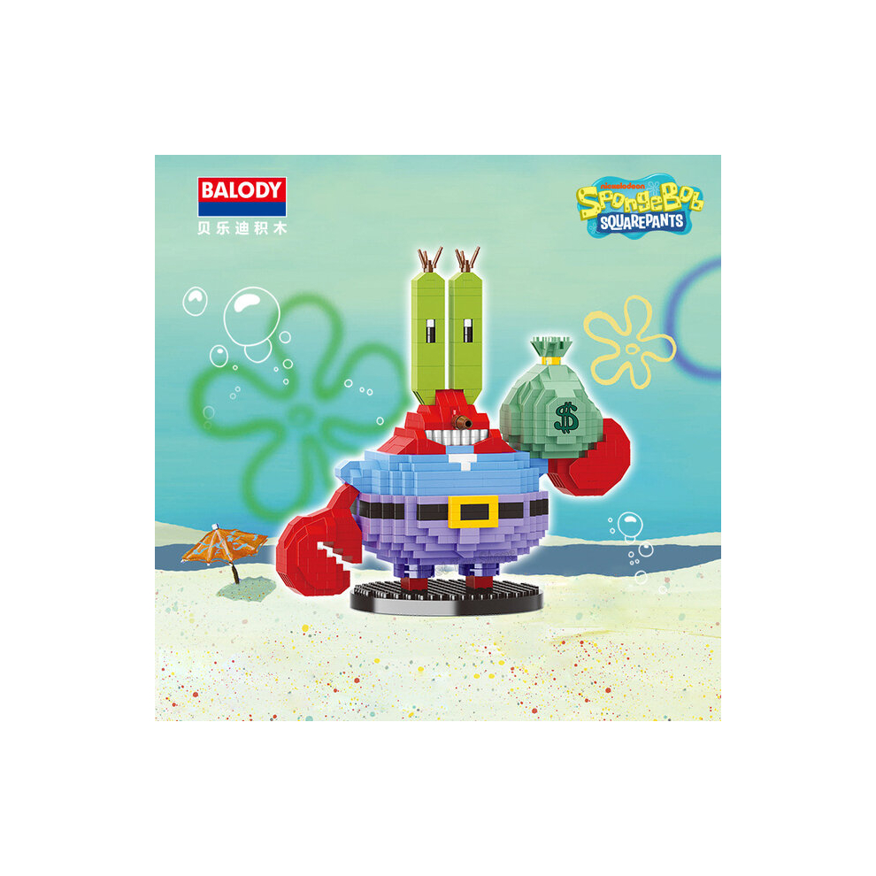(805pcs) New SpongeBob SquarePants Cartoon Building Blocks Anime Figure ...