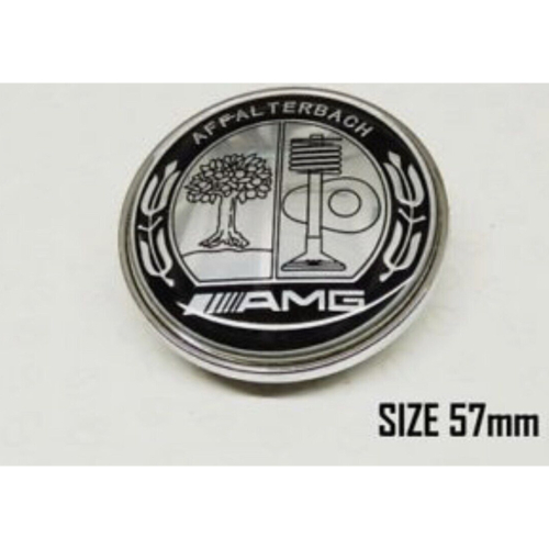 Mercedes AMG Light Logo Emblem Badge Front Bonnet Hood Class C E S 57mm ...