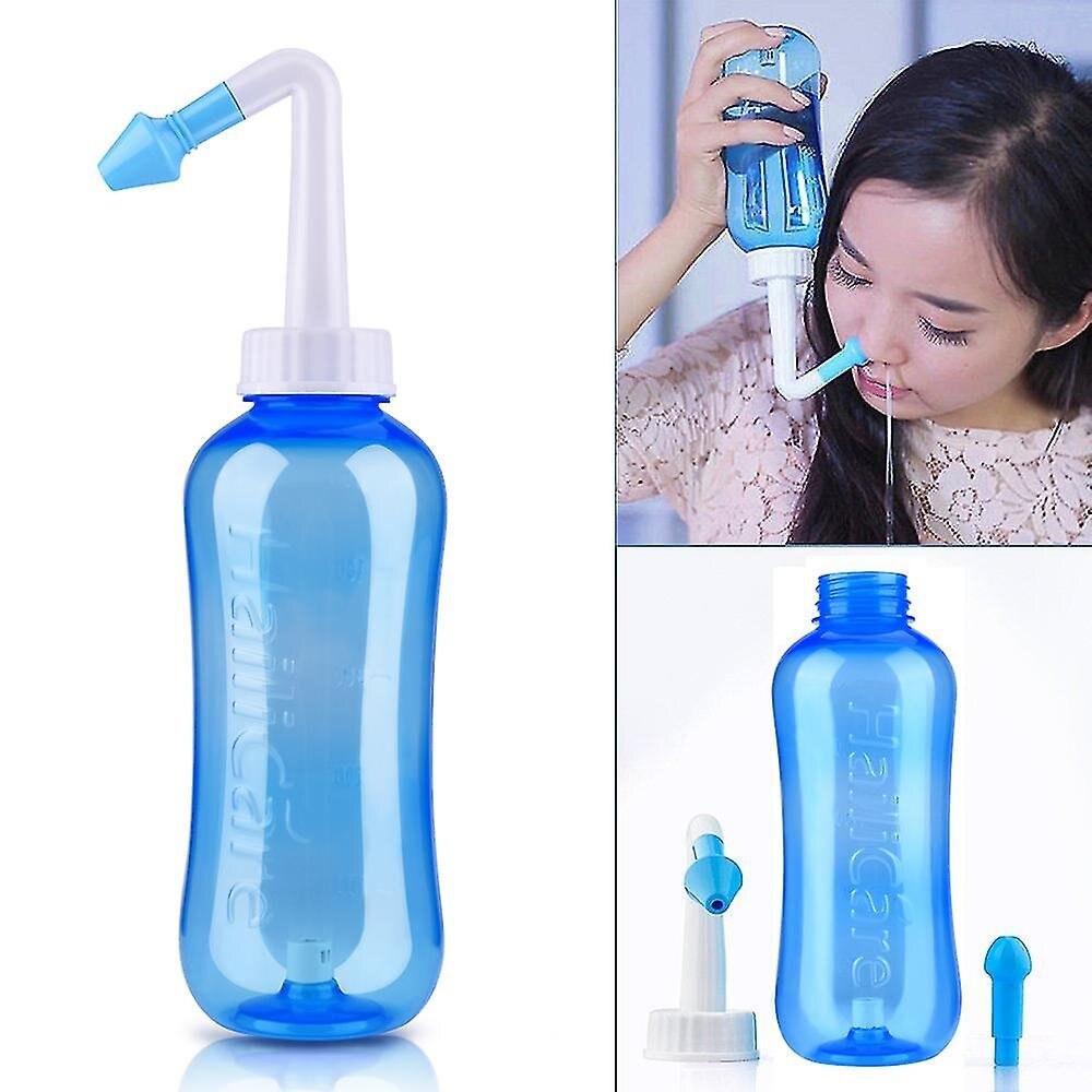 Nose Rinsing Wash Pot Sinusite Irrigator Allergy Relief Squeeze Wash ...