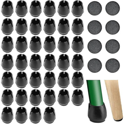 40pcs Chair Leg Caps Round Chair Leg Protectors Chair Leg Protector ...