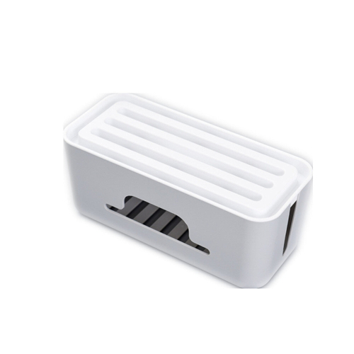 Plastic Desktop Wire Trim Box Charging Cable Patch Panel Storage Box ...