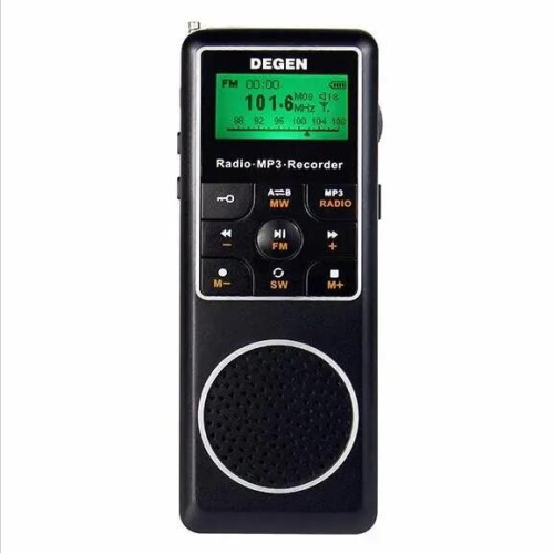 DE1127 Portable AM/FM/SW Digital Radio With 4GB MP3 Player Voice ...