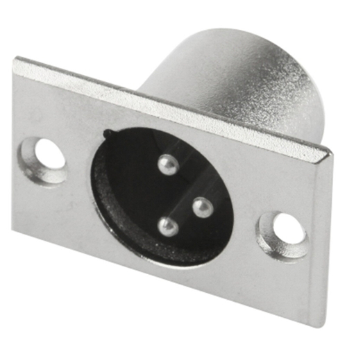 Xlr 3 Pin Male Metal Chassis Mount Connector With Locking on OnBuy