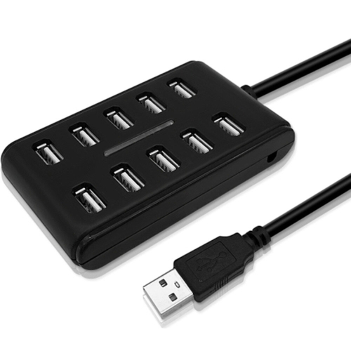 10 Ports USB HUB 2.0 USB Splitter Adapter(Black) on OnBuy