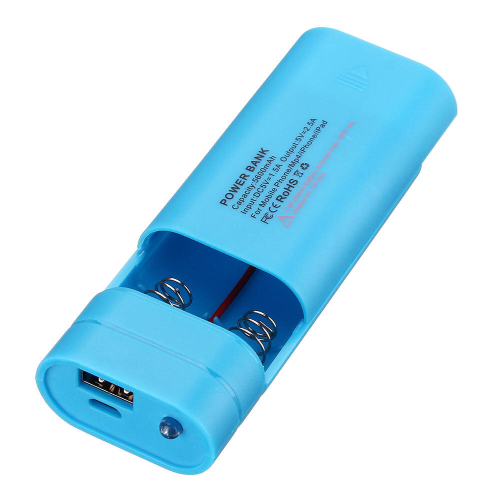 3Pcs 2x18650 1.2A One USB Port LED Display 5600mAh Battery Case Power ...