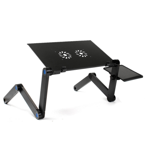 360 Folding Laptop Desk Computer Table 2 Holes Cooling Notebook Table ...