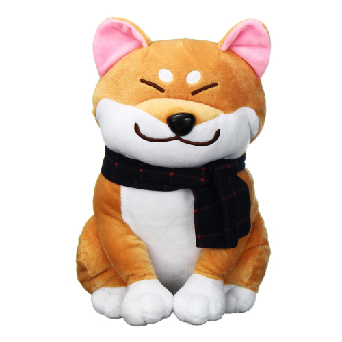 Kawaii Stuffed Plush Toy Doge Puppy Doll With Scarf Shiba Inu Dog Soft ...