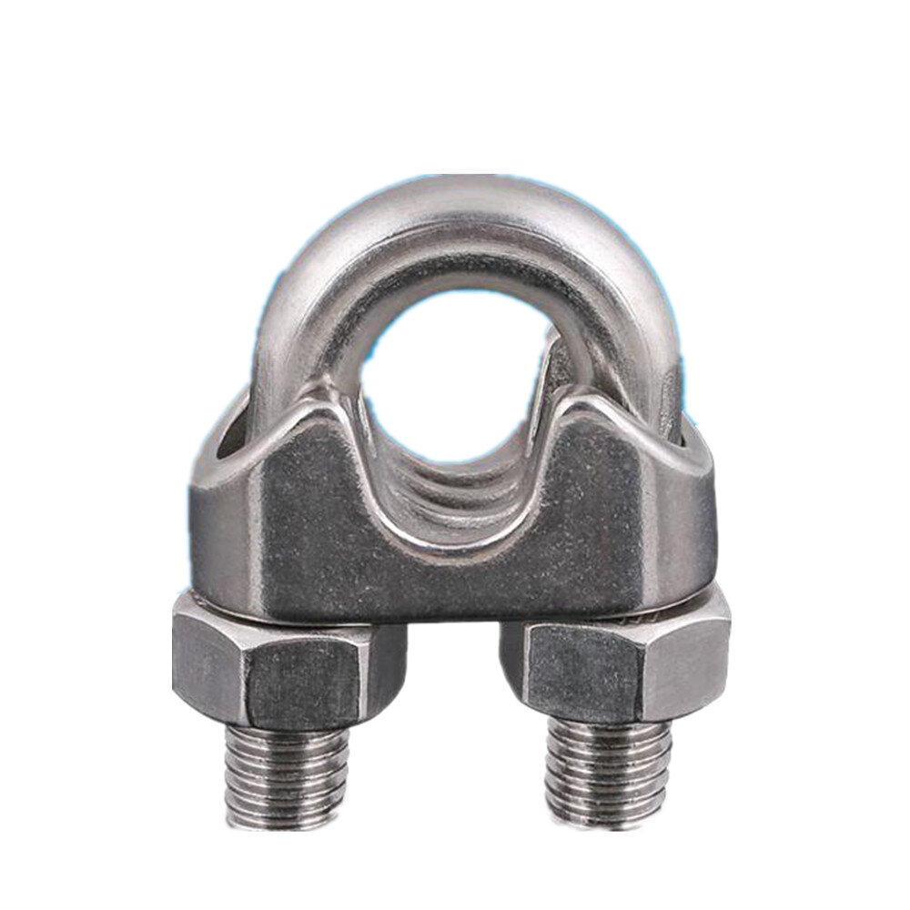 3 PCS Stainless Steel Clip U-shaped Wire Rope Card Head Rope Wire Rope ...