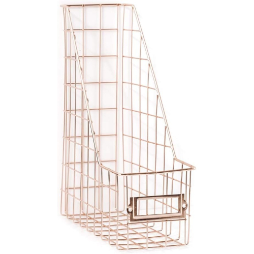 Nordic Wrought Iron File Holder Desk Shelf Magazine Book Storage Rack ...