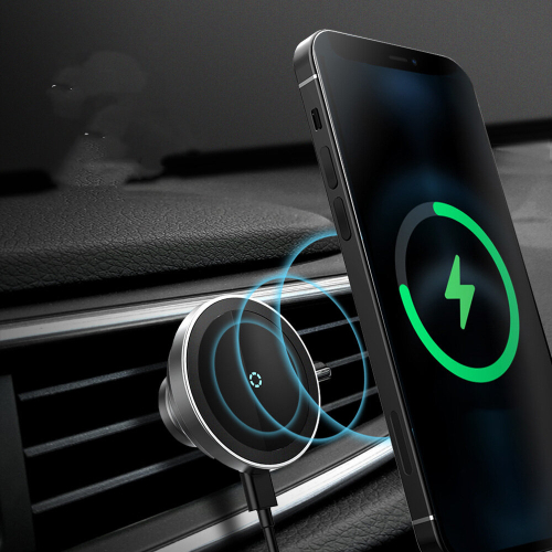 15W Car Magnetic Suction Wireless Charging Holder Stand -Magsafe ...