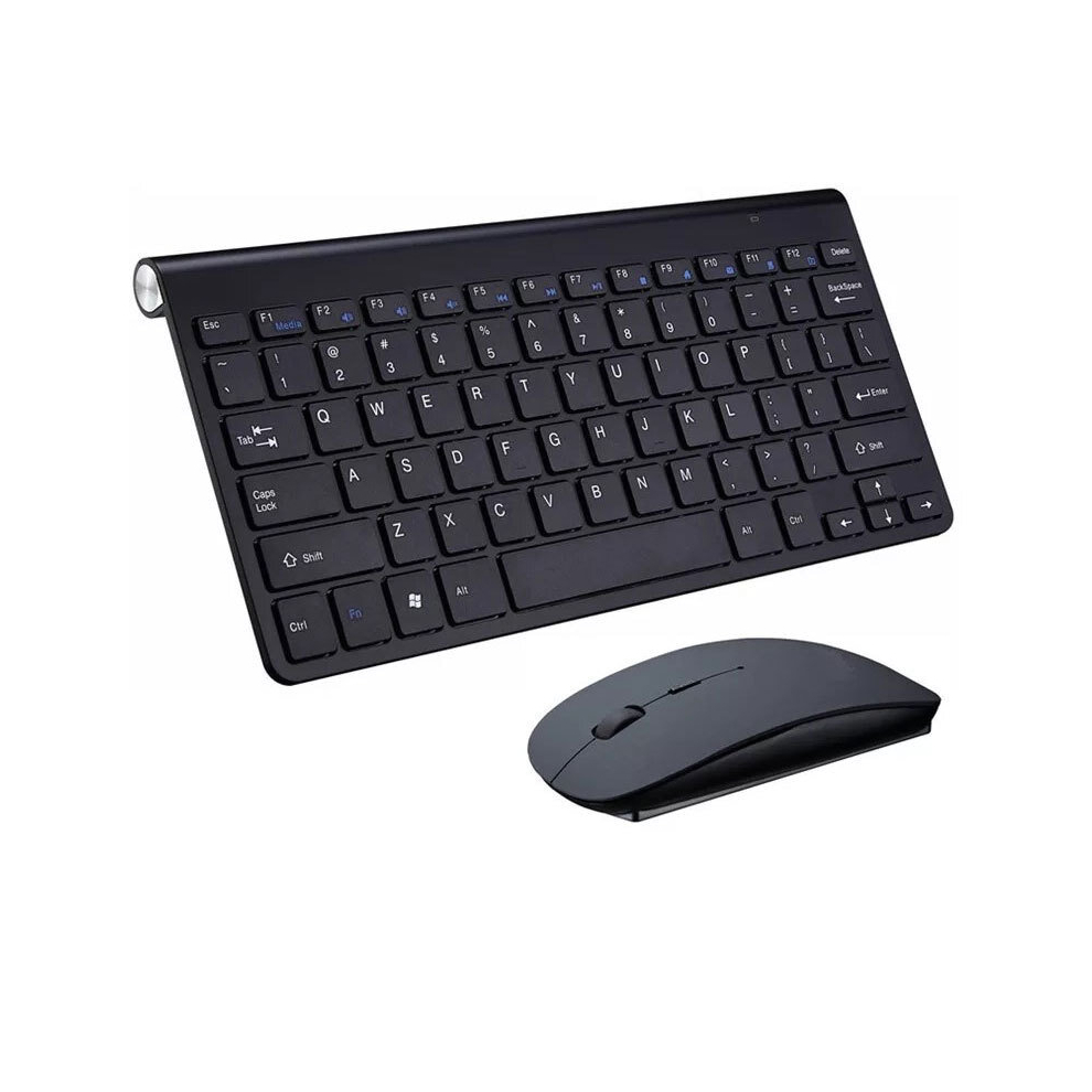 Wireless Keyboard and Mouse 2.4G USB Mini Keyboard Mouse Combos Kit Ergonomic Keyboard with ...