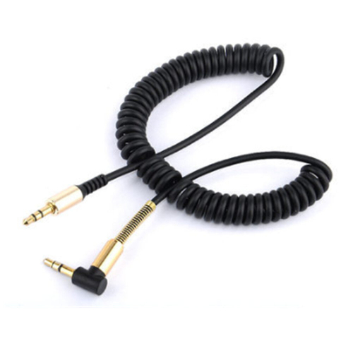 5Pc 3.5Mm 3-Pole Male To Male Plug Audio Aux Retractable Coiled Cable ...