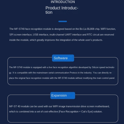 For MFST40 BL808 Dual Core RISC-V Face Recognition Module on OnBuy
