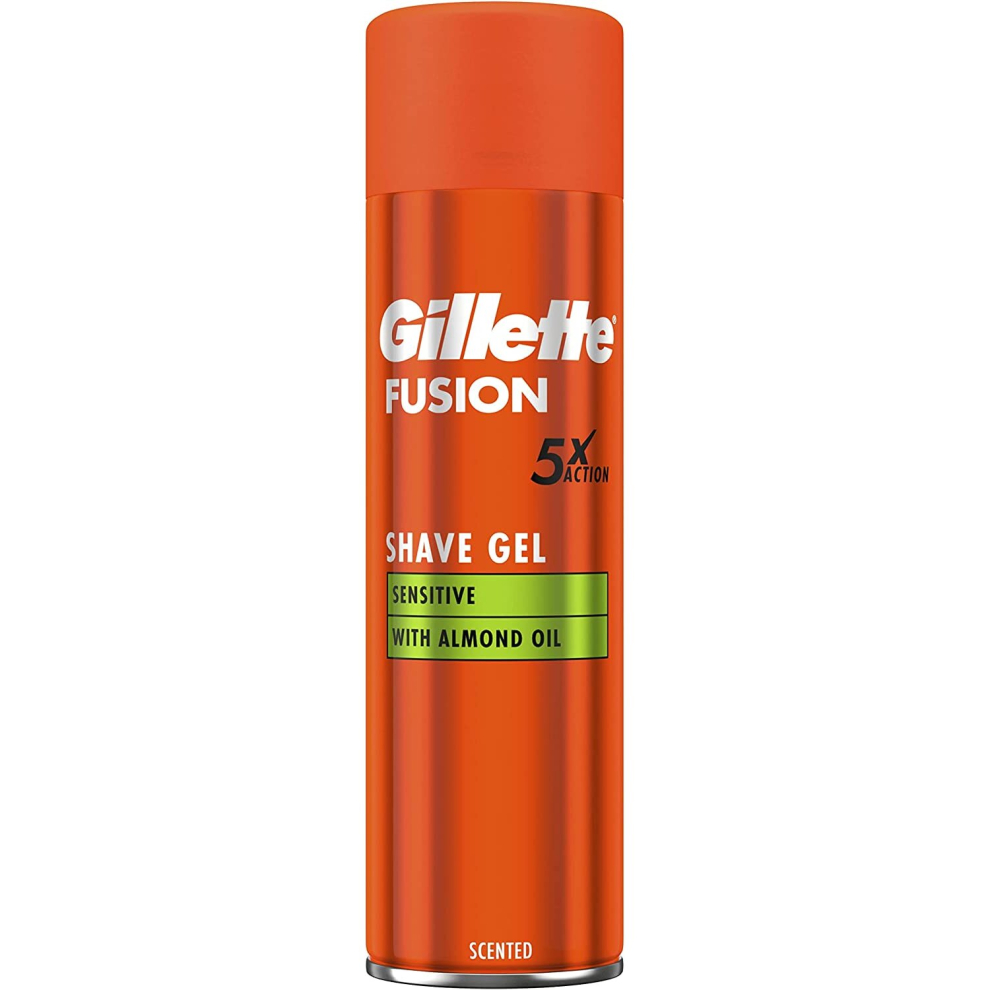 Gillette Fusion5 Ultra Sensitive Shaving Gel 200 ml - Soothes ...