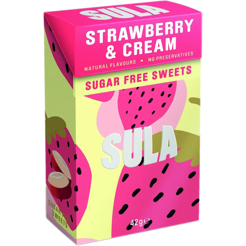 Sula Sugar Free Strawberry and Cream Sweets 42 g on OnBuy