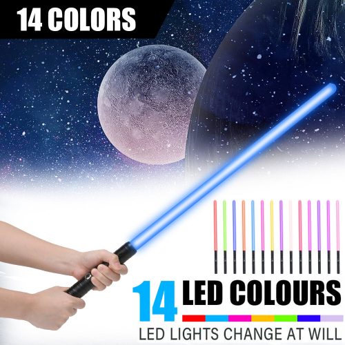 Lightsaber RGB Heavy Dueling Metal Handle Light Saber Toy 14 Colors ...