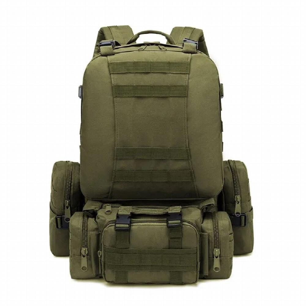 50L Tactical Backpack Men's Military Backpack 4 in 1Molle Sport ...
