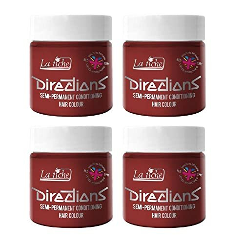 4x La Riche Directions Semi-Permanent Hair Color 100ml Tub - Pillarbox ...