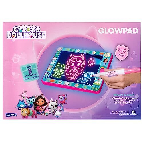 Gabby's Dollhouse GLOWPAD: light up drawing tablet for endless creative ...