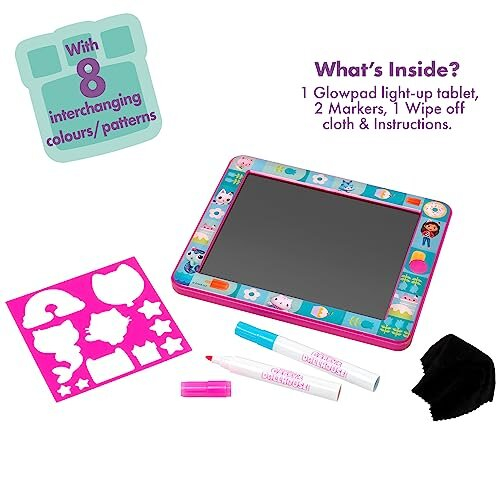 Gabby's Dollhouse GLOWPAD: light up drawing tablet for endless creative ...