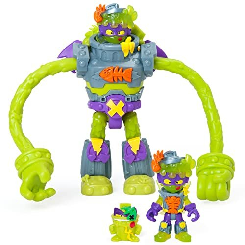 SUPERTHINGS Superbot Power Arms Trasher – Articulated villain robot ...