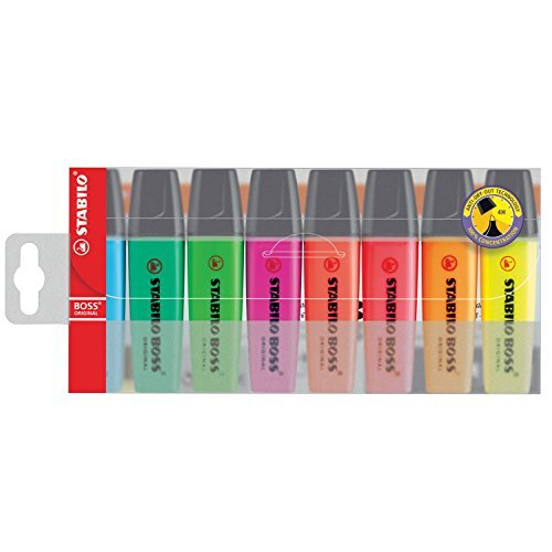 Boss Original Markers Pastel Colours Pack of 8 1 on OnBuy