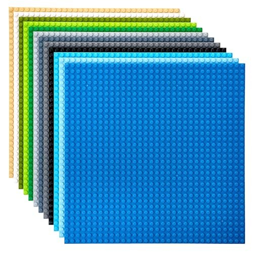 Stackable Baseplates Set - Nature Colours, 12 Pieces Set - 25 x 25 Cm ...