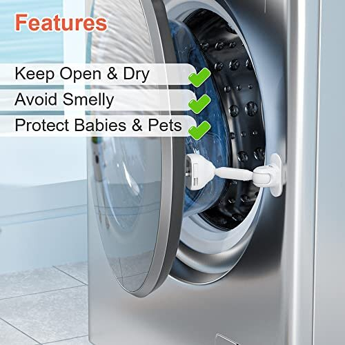 1 Pack Baby Safety Washer/Dryer Door Stopper,Front Load Washer Door ...