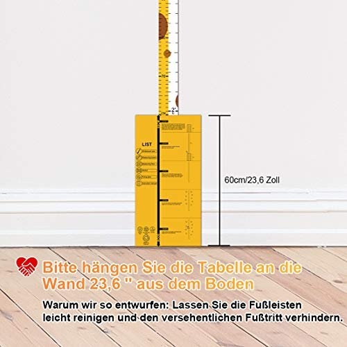 Height Chart for Kids, Height Measure for Kids Room Wall Decoration, 3D ...