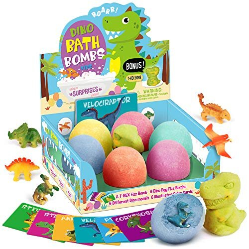 Bath Bombs Dino Egg Bath Bombs with Surprise Inside for Kids Dinosaur ...