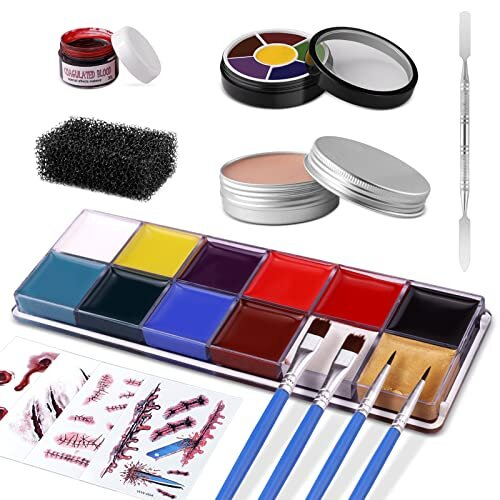 30pcs Halloween Special Effect Make up Kit Kids Adults, Professional ...