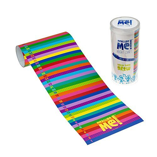 Measure Me! Roll-Up Height Chart For Children - Rainbow Rows on OnBuy
