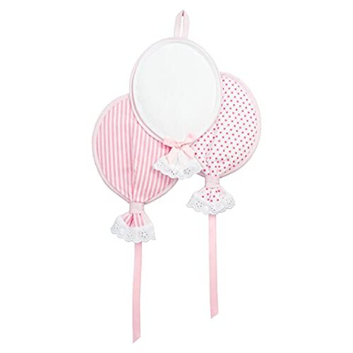 - Birth Bow Balloons with Aida Cloth Insert to be Embroidered - Pink on ...