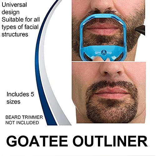 5Pcs Beard Shaper Goatee Beard Shaper Beard Styler Beard Styling Template Beard Shaving Template ...