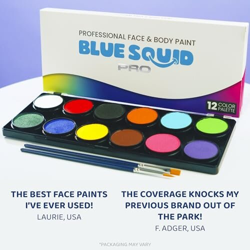 Face Paint PRO – 12x10g Classic Colour Palette, Professional Face ...