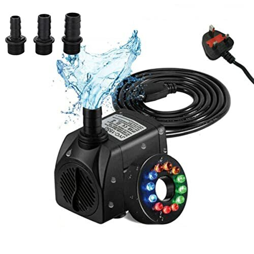 Electric Water Pump Submersible Water Feature Pumps 1800L/H 25W 12 ...