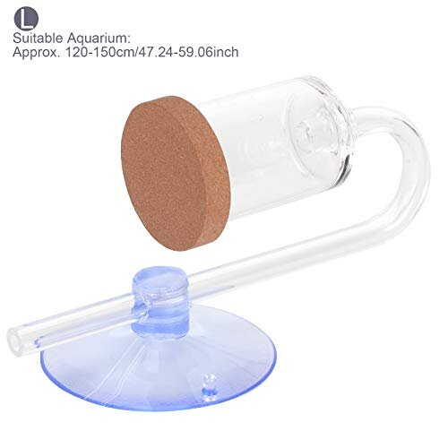 Aquarium CO2 Diffuser 2 in 1 with Integrated Bubble Counter Transparent ...