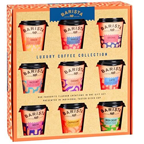 Coffee Gift Set - Travel Coffee Takeout Cups Gift Sets -9 Flavoured ...