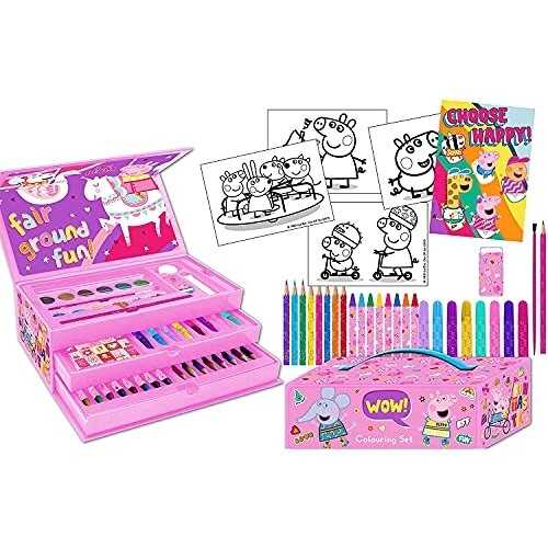 52 Pieces Art Set, Arts And Crafts For Kids, Colouring Sets For ...