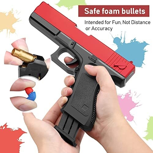 Toy Gun, Toy Guns for Boys, Upgrade Plastic Toy Pistol for Kids with ...
