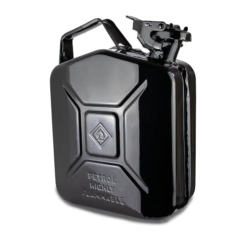 5L Metal petrol Jerry can for all fuels, easy transport fuel can, leak ...