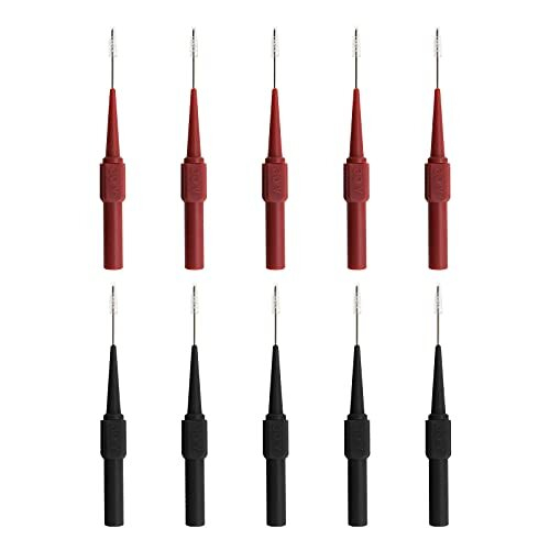 10pcs Multimeter Test Probes Testing Lead Extention Sharp Needle Tips ...