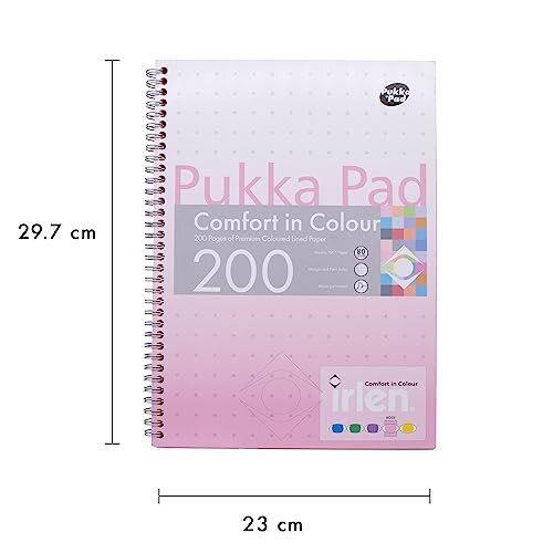 Pukka Pad, Irlen Jotta Pad A4 Notebook 3-Pack – Wire Bound Notepad 200 ...